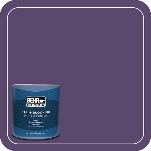 BEHR ULTRA 1 qt. #P570-7 Proper Purple Extra Durable Satin Enamel ...