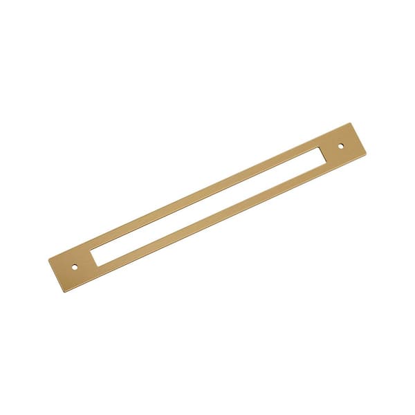Amerock Ladera 6-5/16 in. Center-to-Center Rectangle Champagne Bronze Pull Cabinet Backplate ...