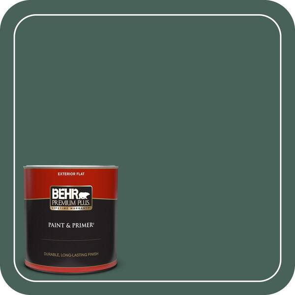 BEHR PREMIUM PLUS 1 qt. #T18-20 Equilibrium Flat Exterior Paint ...