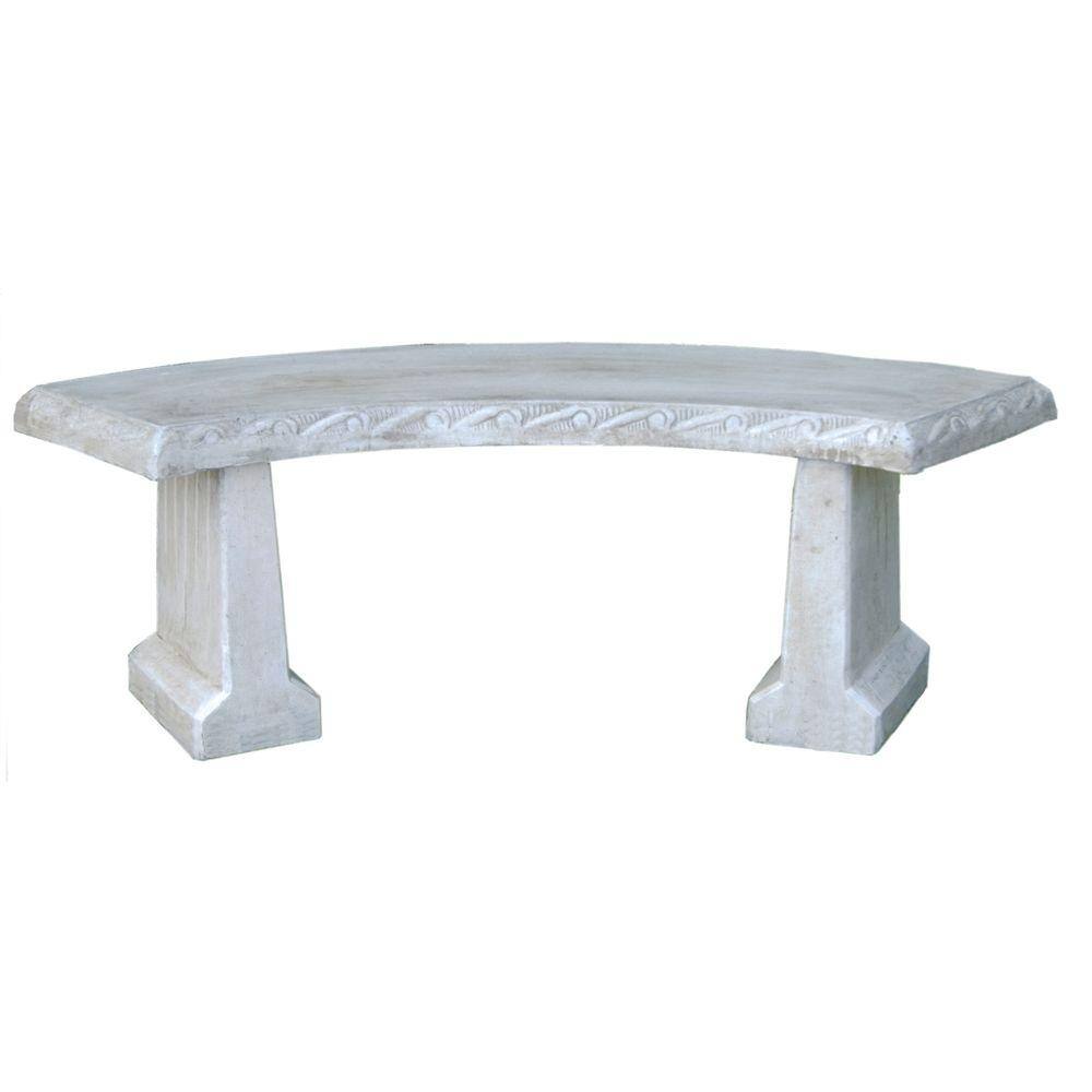 Athens Stonecasting Genteel Estate Bench 01-912213BU - The Home Depot