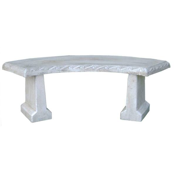 Athens Stonecasting Genteel Estate Bench 01-912213BU - The Home Depot