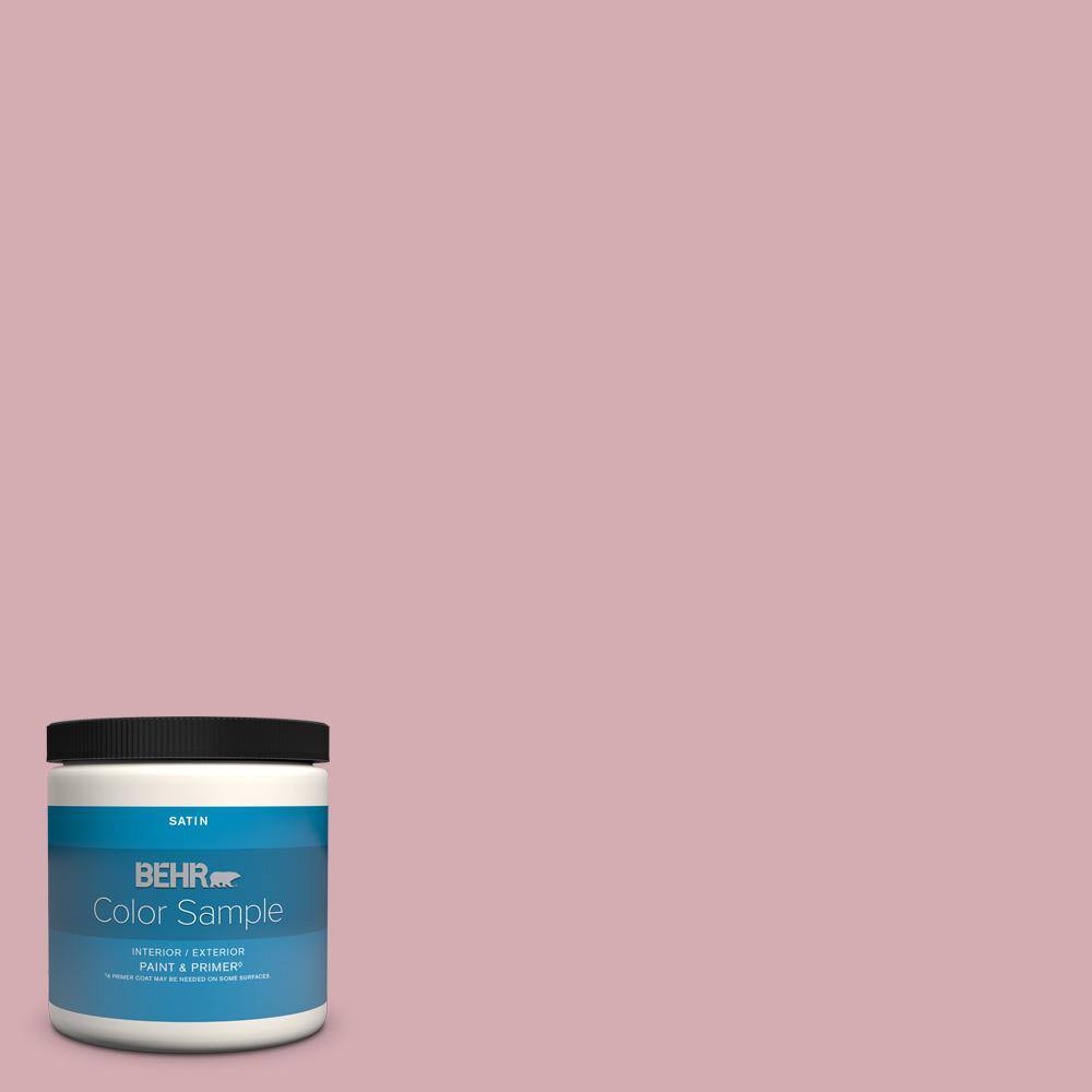 BEHR PREMIUM PLUS 8 oz. #S130-3 Ballet Rose Satin Enamel Interior ...