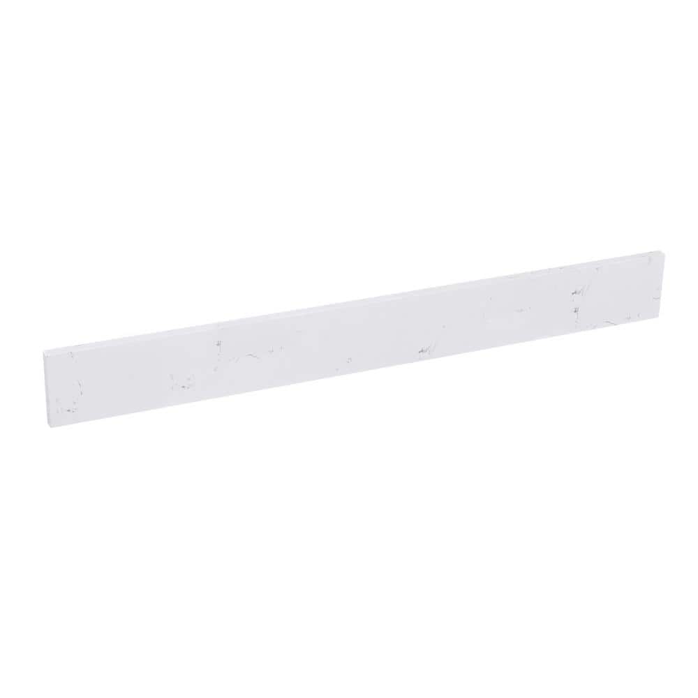PROOX 60 in. W Engineered Stone Backsplash in White PR6020BP52WH - The ...