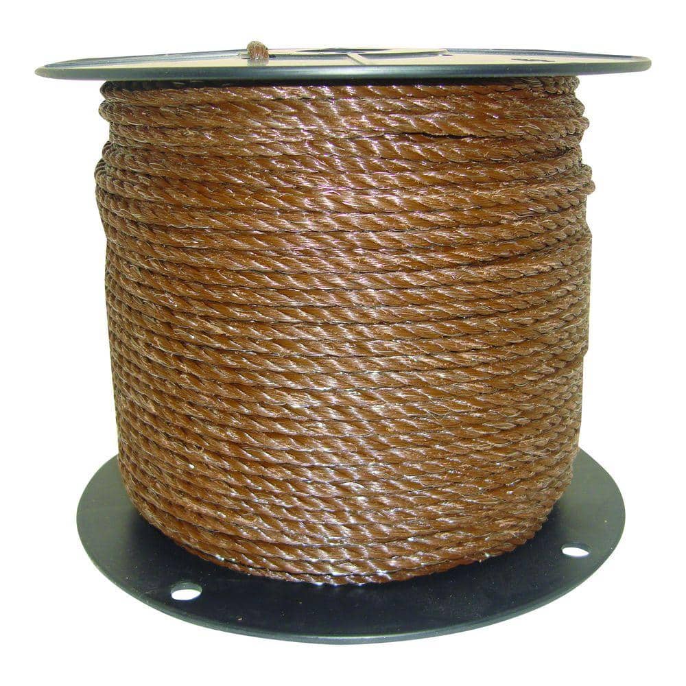 Field Guardian 1/4 in. Brown Polyrope 631835 - The Home Depot