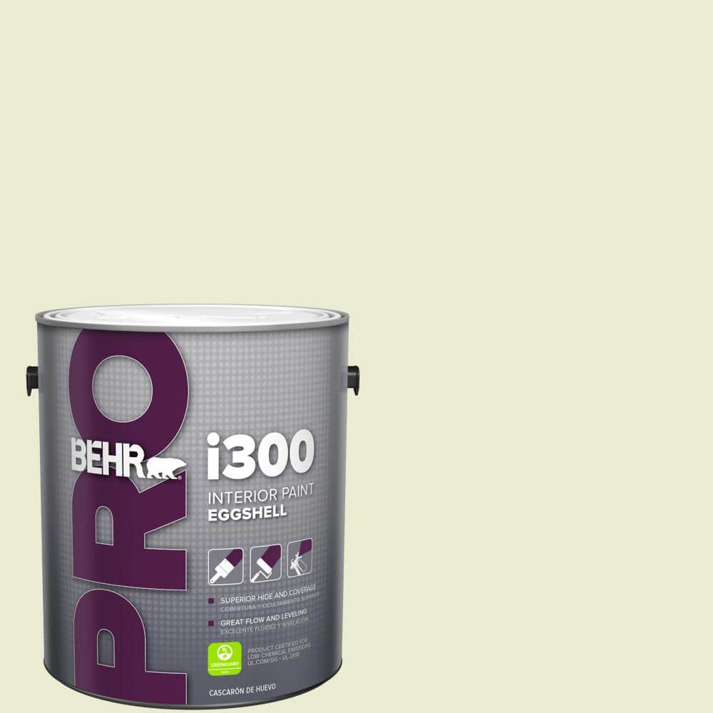 BEHR PRO 1 gal. #410E-2 Celery Ice Eggshell Interior Paint PR33001 ...