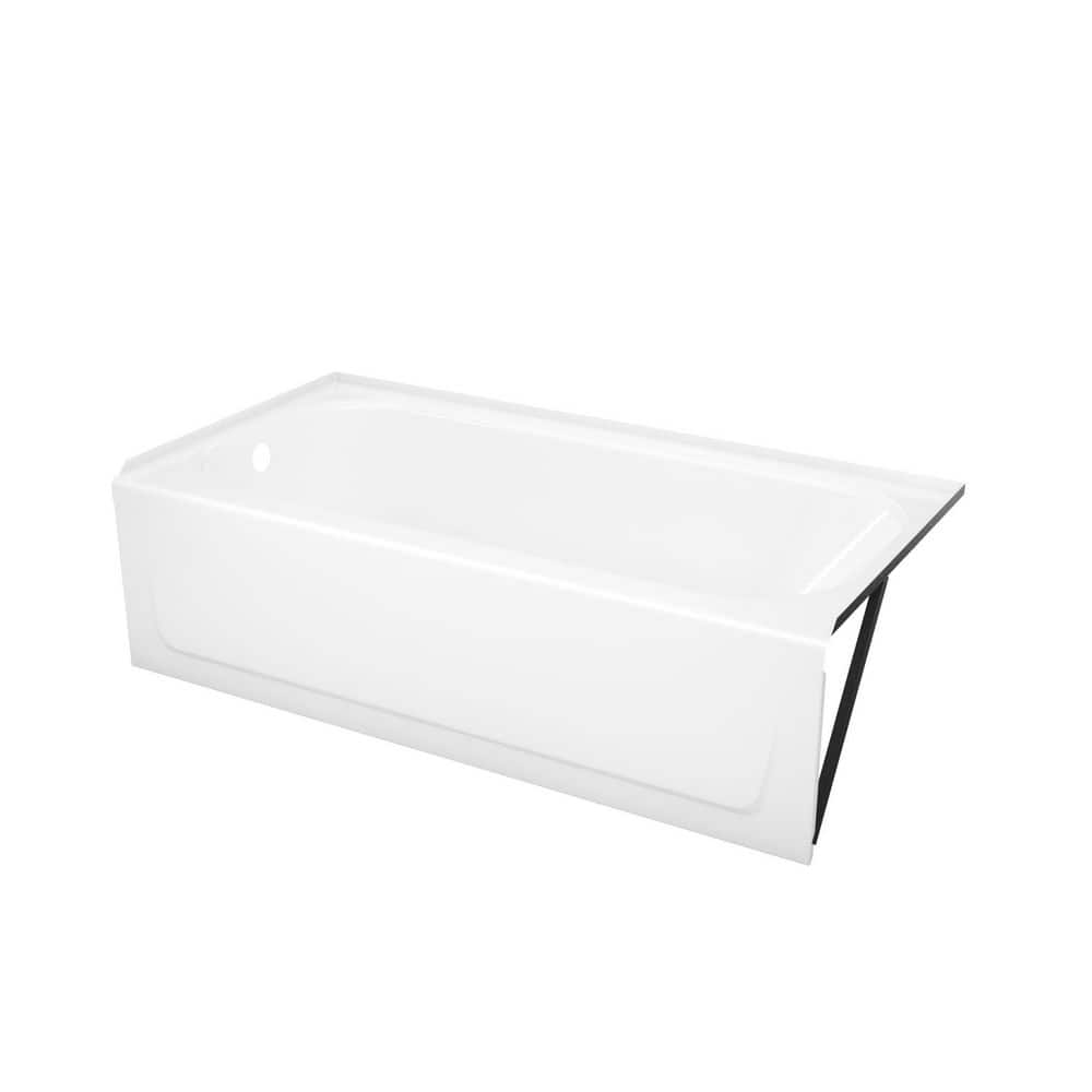 Bootz Industries Mauicast 60 in. x 32 in. Alcove Soaking Bathtub with ...