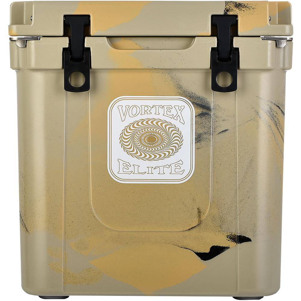 Vortex Elite 33 Qt. Rotational-Molded Customizable Cooler System in Tan ...