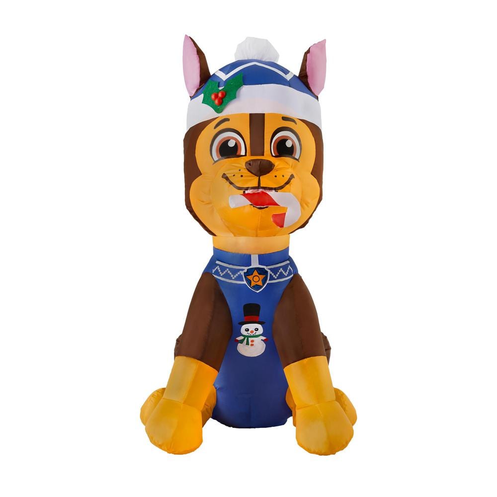 Nickelodeon 3.5 ft Pre-Lit LED Airblown Chase in Snowman Sweater ...