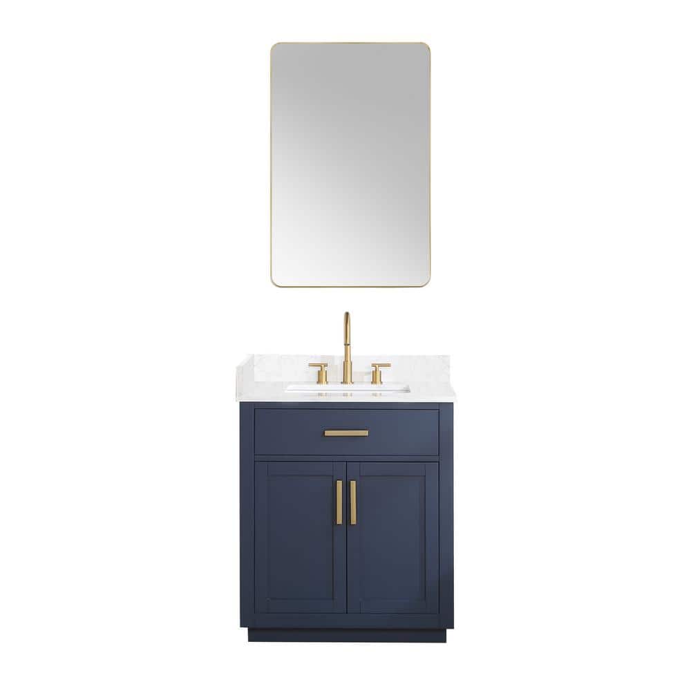Altair Gavino 30 in. W x 22 in. D x 34 in. H Single Sink Bath Vanity in ...