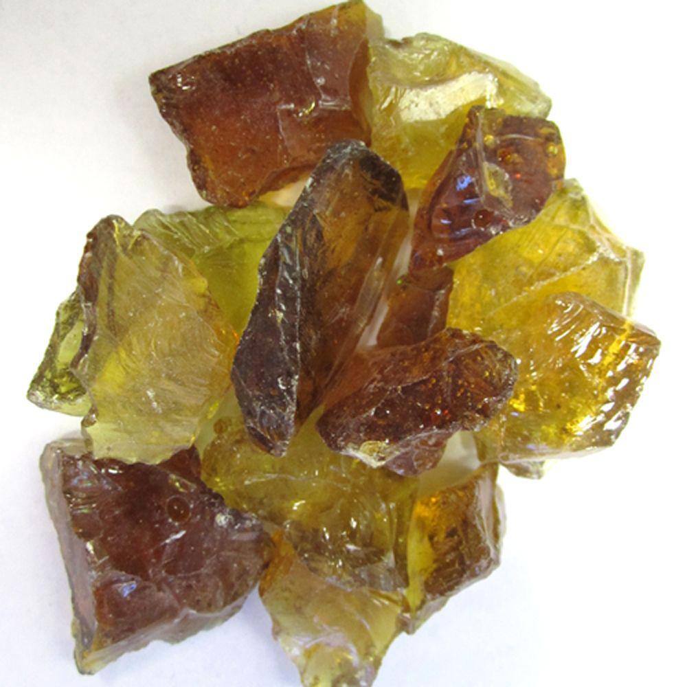 AZ Patio Heaters 20 lbs. Recycled Fire Pit Fire Glass in Chestnut ...