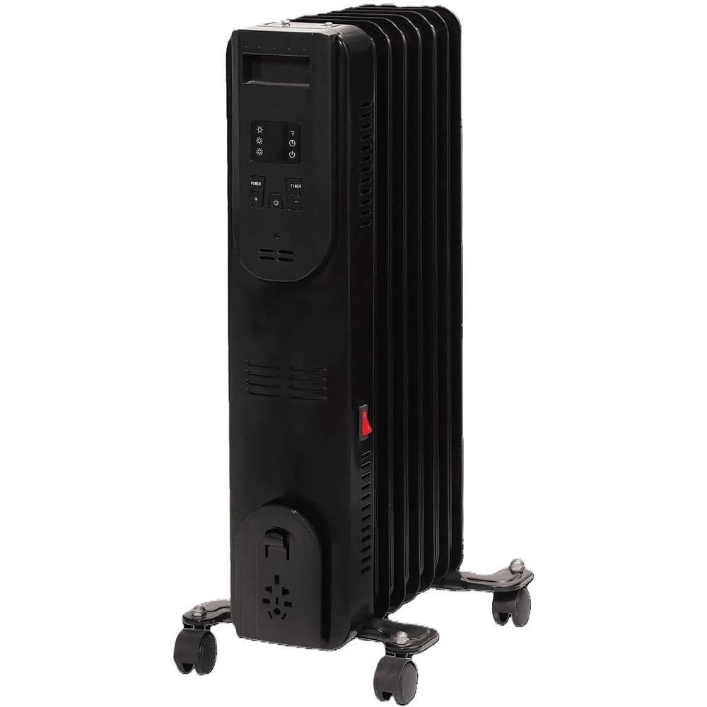Comfort Glow 1500-Watt, 7-Fin Portable Oil Filled Radiator Electric ...