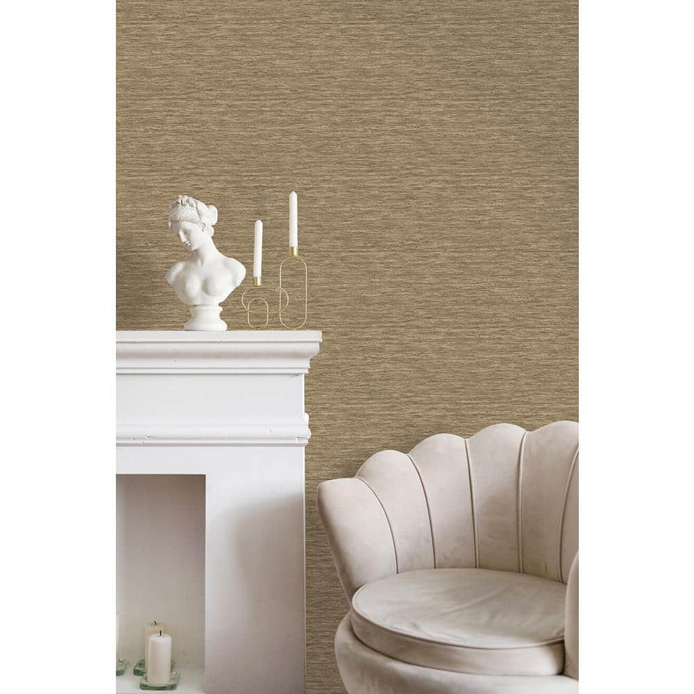 Walls Republic Taupe Horizontal Water Ripple Print Non Woven Non-Pasted ...