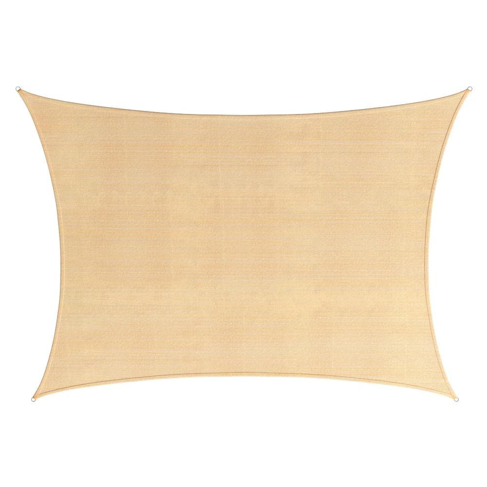 Pure Garden Sun Shade Canopy - 10 ft. x 13 ft. Curved Rectangle Sun ...