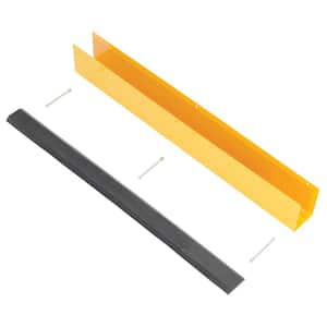 Vestil 36 in. Wide Yellow Steel Structural Rack Guard G8-36 - The Home ...