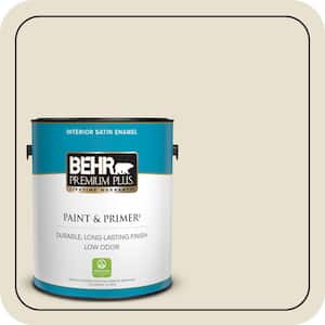 BEHR ULTRA 5 gal. #BXC-11 Ibis Satin Enamel Exterior Paint & Primer ...