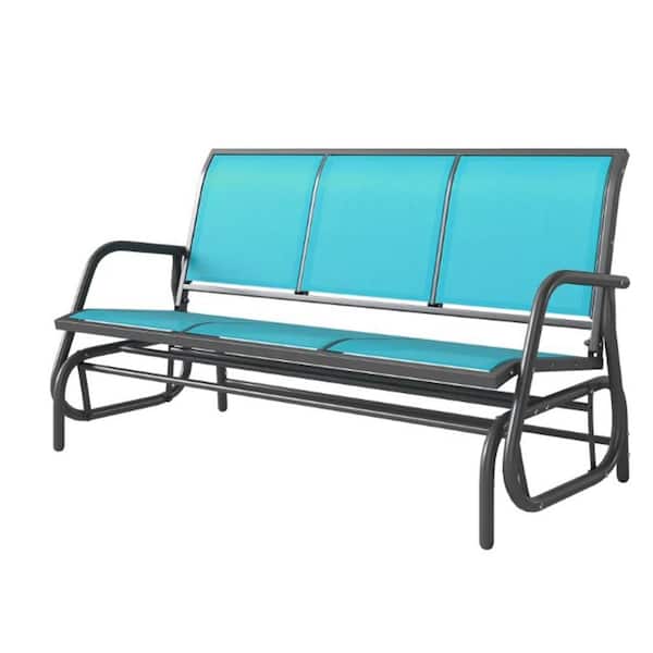 Reviews for Yaheetech 59 in. 2-Person Gray Texteline Fabric and Metal ...