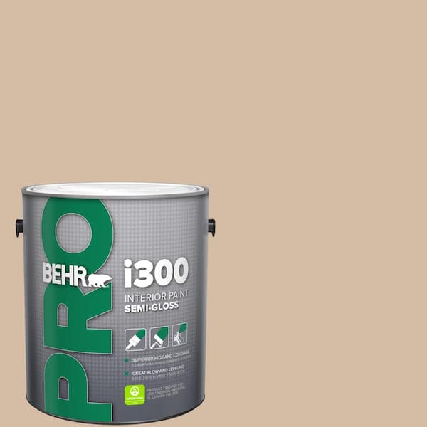 BEHR PRO 1 gal. #PWL-86 Nutty Beige Semi-Gloss Interior Paint PR37001 ...