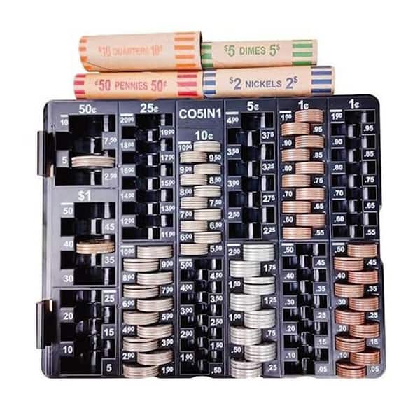 Coin Sort Tray Coin Counter with Lid Accurate Easy to Wrap Change ...