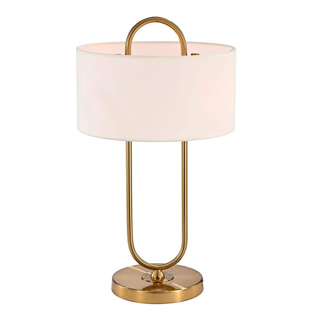 Warehouse of Tiffany 23 in. 2-Light Sulayman Indoor Gold Finish ...