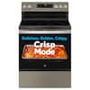 GE 30 in. 5 Burner Element Free-Standing Electric Range in Slate with ...