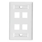 Zenith 1 HDMI and 1 Ethernet Wall Plate, White VW3001HDE2E