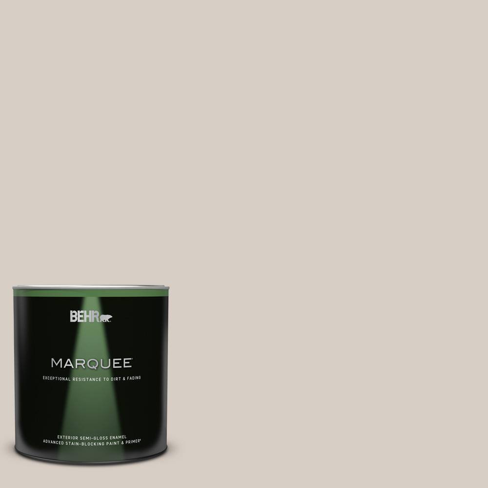 BEHR MARQUEE 1 qt. #MQ3-06 Granite Dust Semi-Gloss Enamel Exterior ...