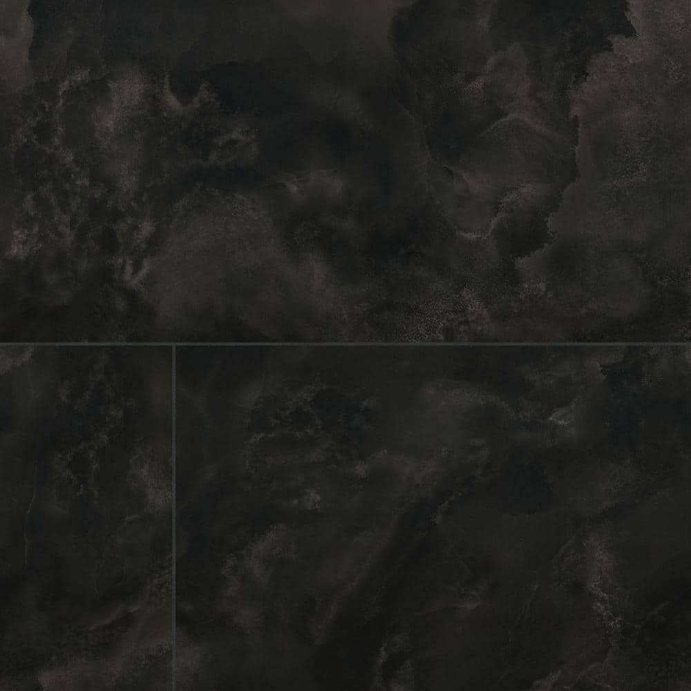 MSI Raven Onyx 24 in. x 48 in. Polished Porcelain Onyx Look Floor and ...