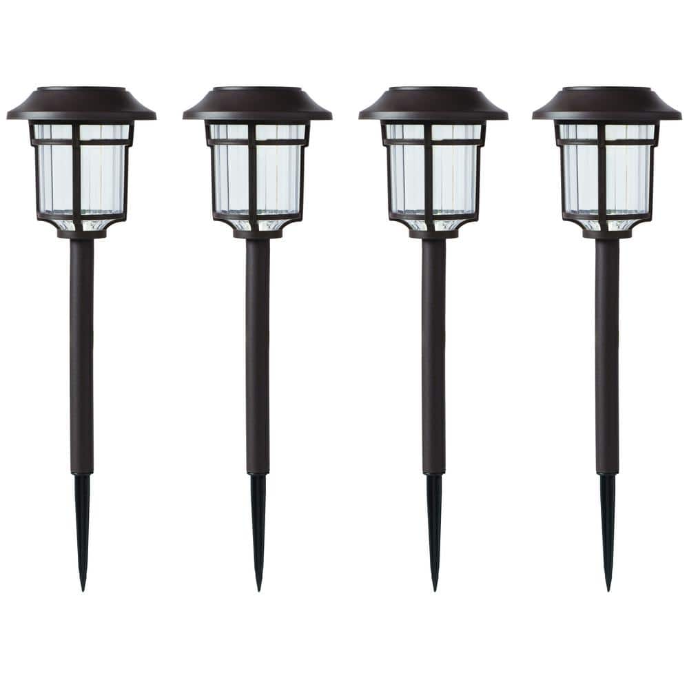 Hampton Bay Bellingrath 10 Lumen Bronze LED Weather Resistant Outdoor ...