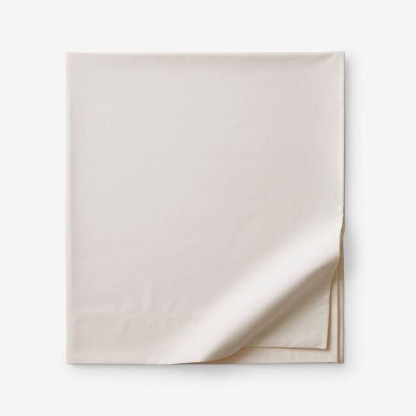 The Company Store Company Cotton Garment Wash Buff Cotton Percale King ...