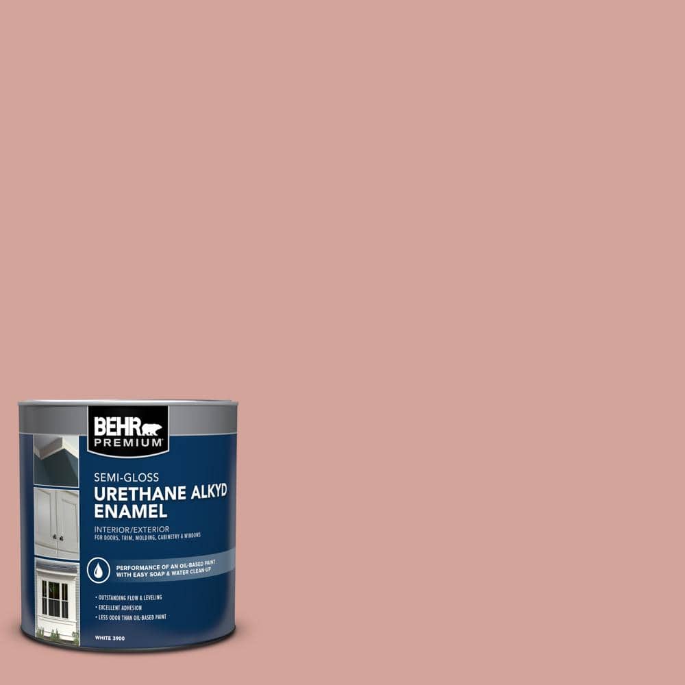 BEHR PREMIUM 1 qt. #S160-3 Bubble Shell Semi-Gloss Enamel Urethane ...