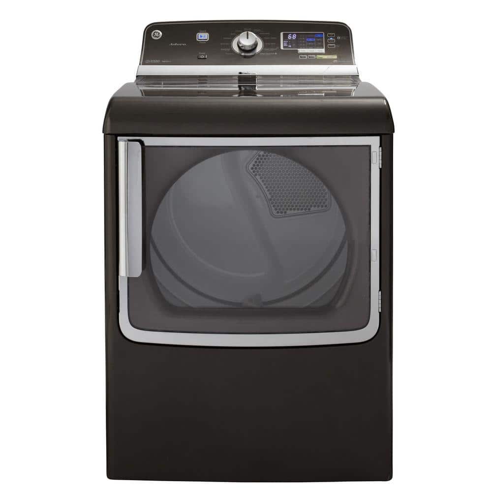 GE Adora 7.8 cu. ft. Gas Dryer with Steam in Metallic Carbon ...