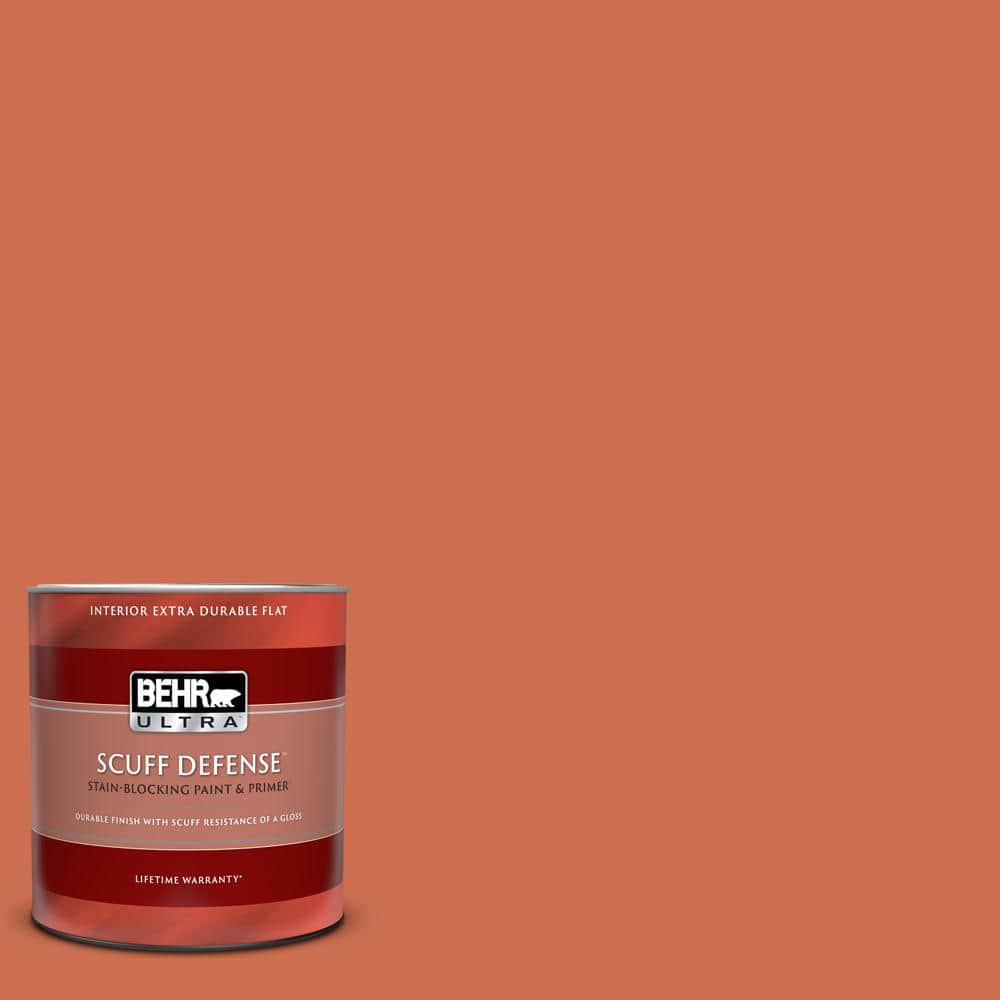 BEHR ULTRA 1 qt. #M180-6 Tiki Torch Extra Durable Flat Interior Paint ...