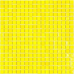 Apollo Tile Dune 4" x 6" Glossy Lemon Yellow Glass Mosaic Uniform ...