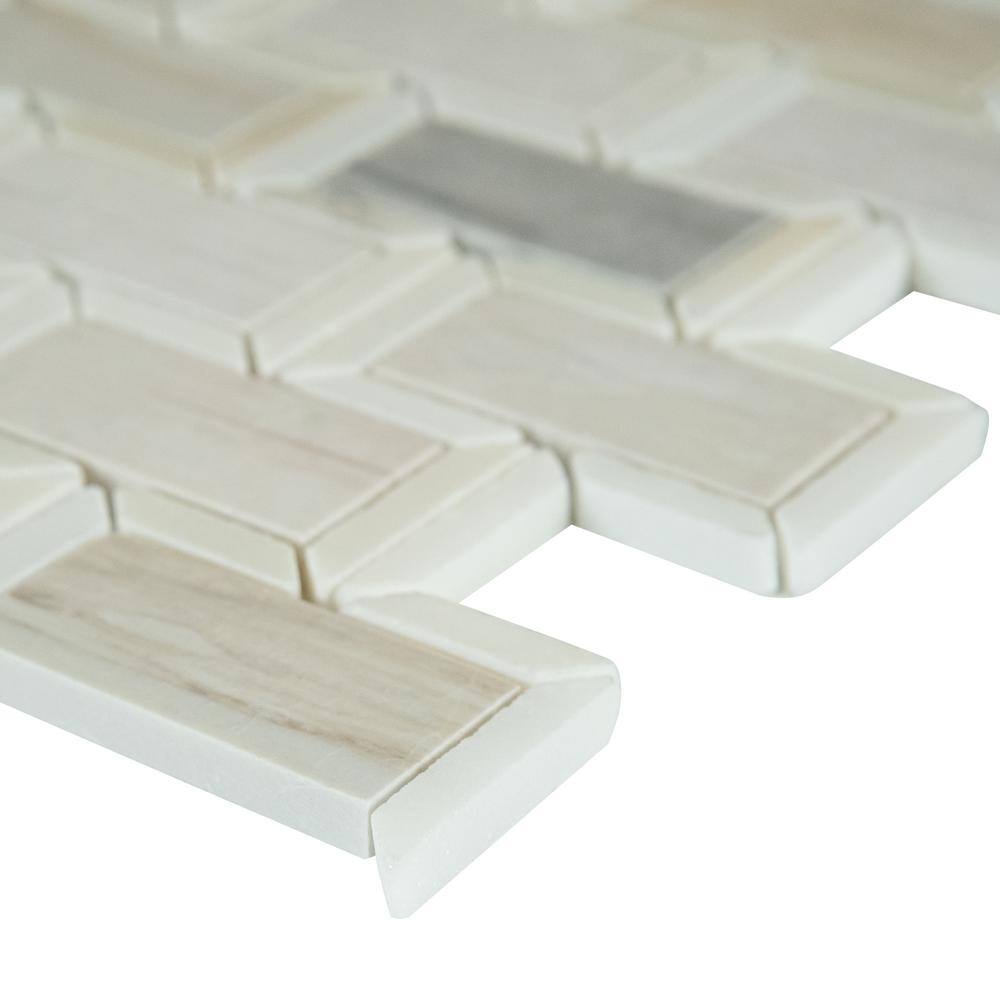 Buy Angora Framework 12 in. x 12 in. Polished Marble Floor and Wall ...