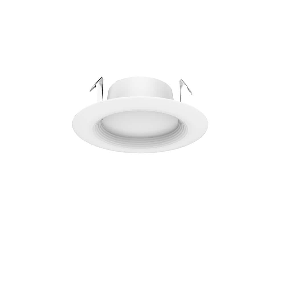 EcoSmart 4 in. Cool White Integrated LED Recessed Trim (4-Pack ...