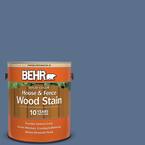 BEHR 1 gal. #600F-6 Atlantic Blue Solid Color House and Fence Exterior ...