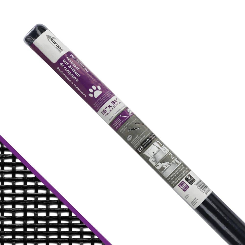 Saint-Gobain ADFORS 36 in. x 84 in. Charcoal Polyester Pet Resistant ...