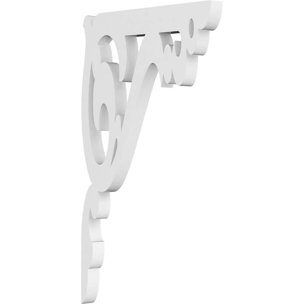 Ekena Millwork 5/8 in. W x 11 in. H x 10 in. D PVC Arch Bracket ...