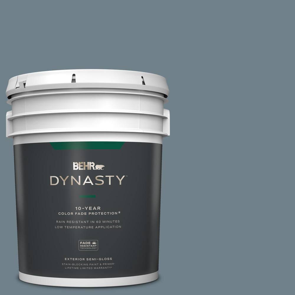 BEHR DYNASTY 5 gal. #PPU13-04 Atlantic Shoreline Semi-Gloss Enamel ...