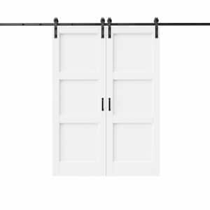 ARK DESIGN 64 in. x 80 in. Arched 2-Panel Solid Core White Primed MDF ...