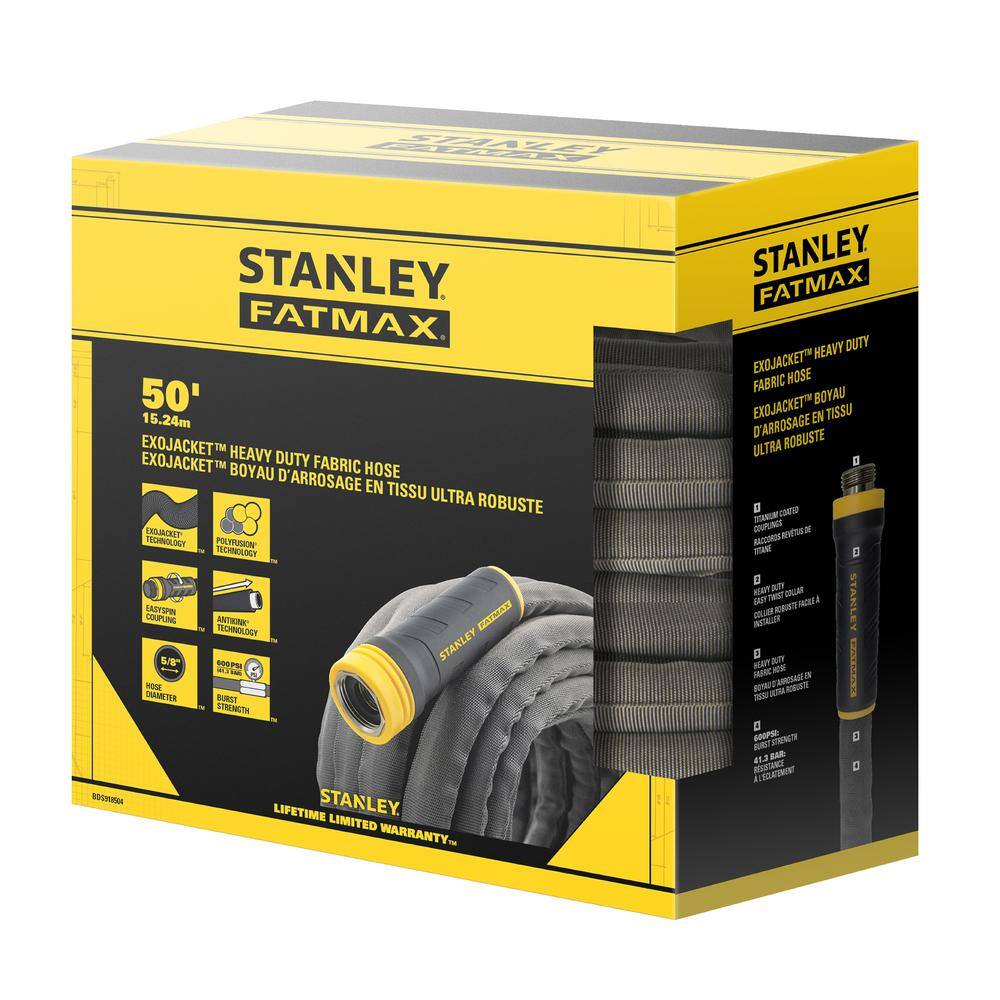 Reviews for Stanley Fatmax 50 ft. x 5/8 in. Fabric Hose with Swivel ...