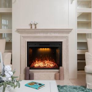 matrix decor 30 in. Electric Fireplace Insert with Remote Control and 1 ...