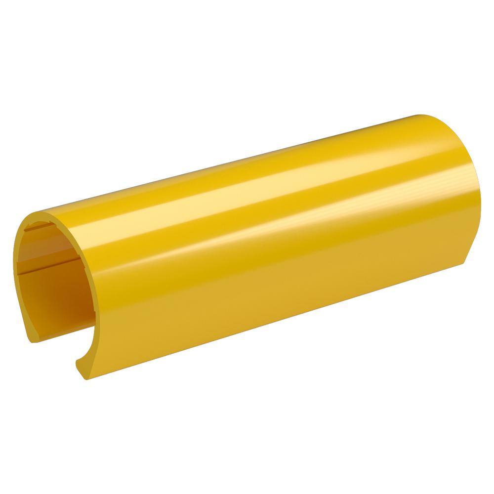 Formufit 1-1/4 in. x 4 in. Yellow PVC Pipe Clamp Schedule 40 Rigid PVC ...