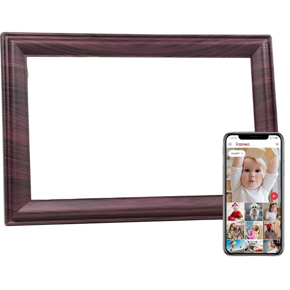 Lukyamzn 10.1 in. WiFi Digital Picture Frame with IPS Touch Screen ...