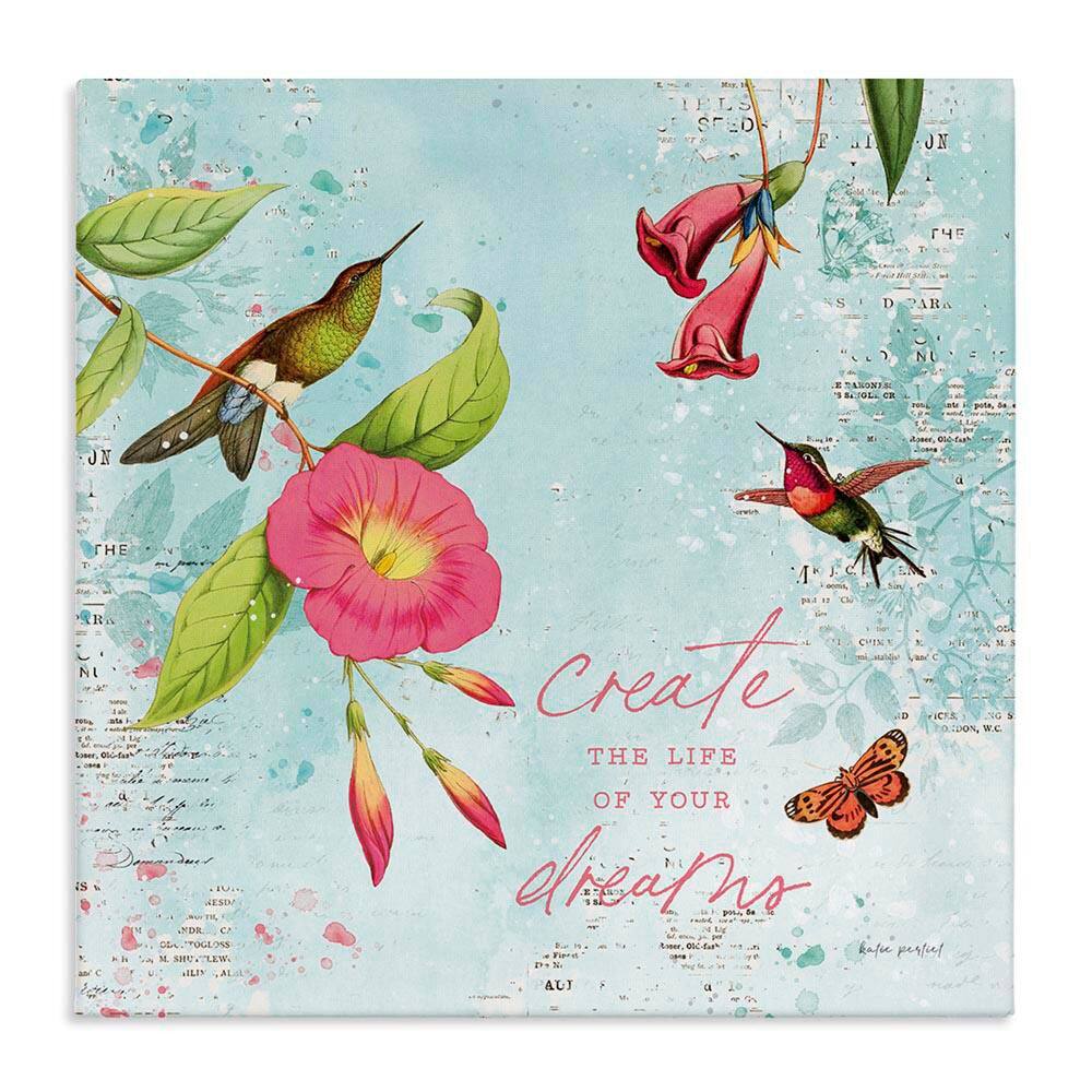 Stupell Industries Life Of Your Dreams by Katie Pertiet Unframed Animal ...