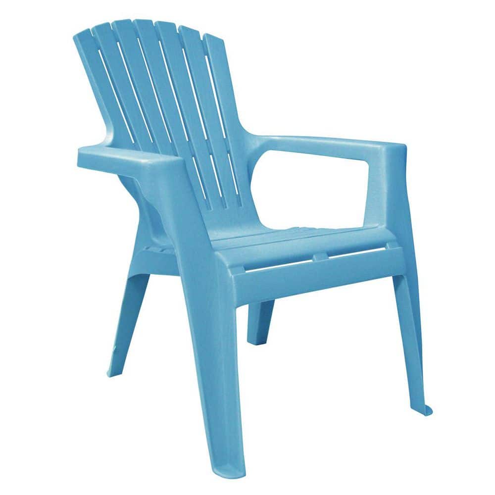Adams Kids Pool Blue Resin Adirondack Chair (1-Pack) 258417 - The Home ...