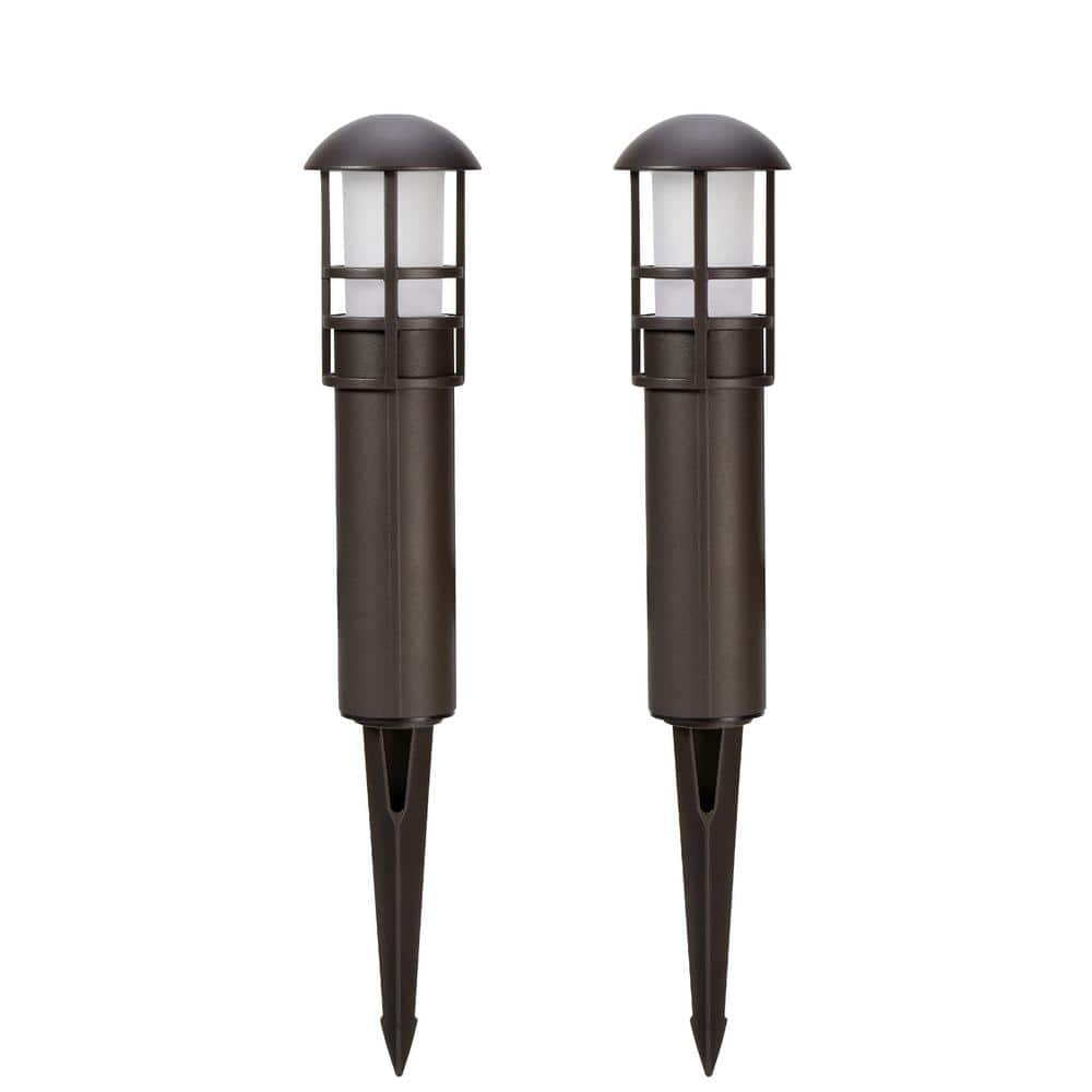 Maxxima LED Low Voltage, Brown, 140 Lumens, Hardwired Landscape Light ...