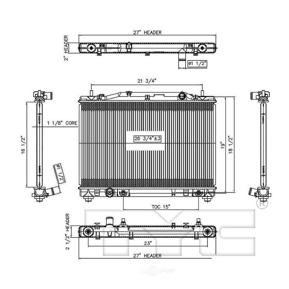 TYC Radiator 2731 - The Home Depot