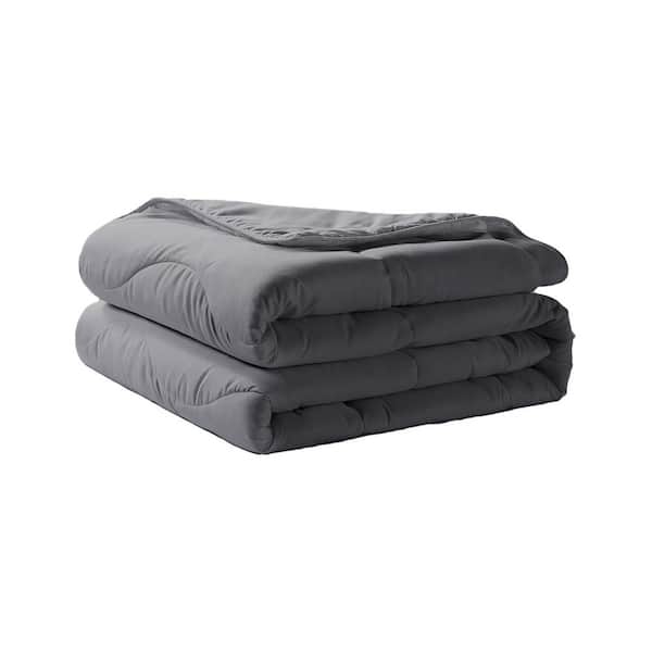 Afoxsos Lightweight Gray All Season Queen Size Microfiber Comforter ...