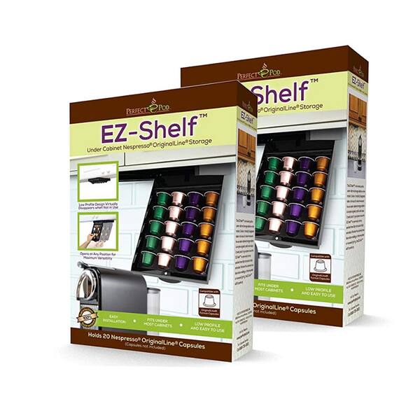 PERFECT POD 2-Pack EZ-Shelf Coffee Pod Holder for Nespresso Original ...